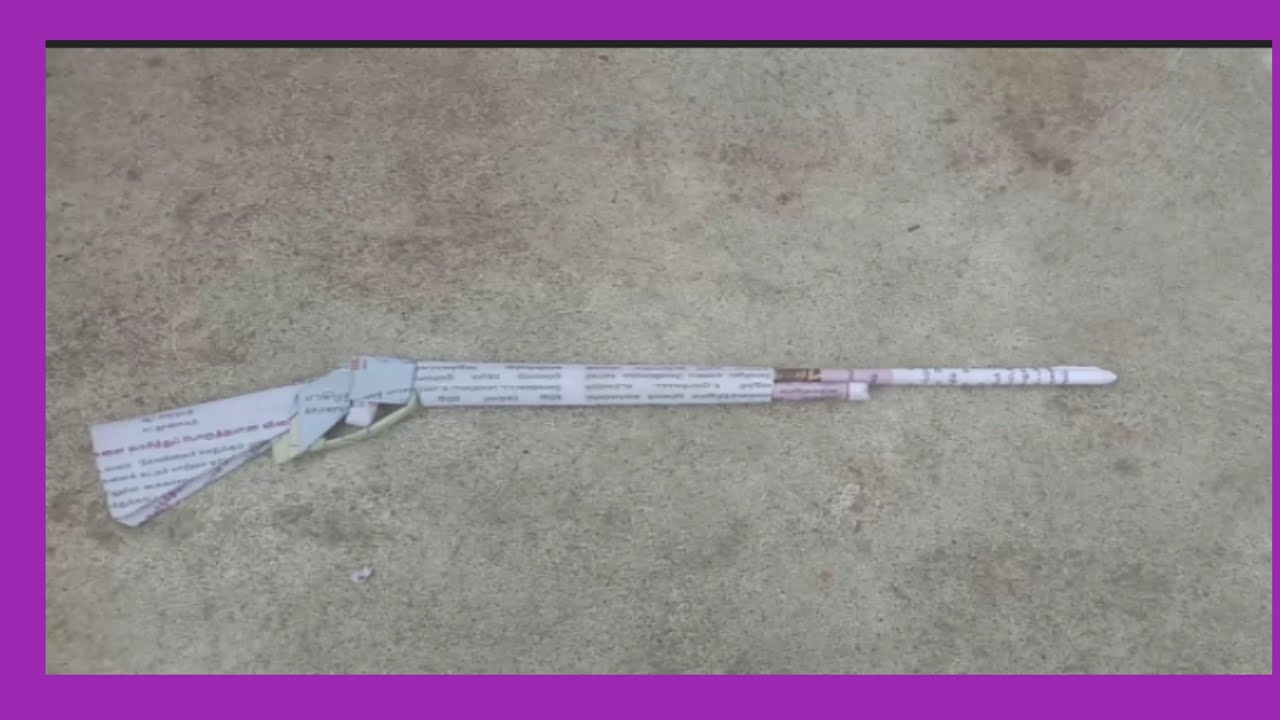 How to make shotgun | Paper Shotgun | Children Gun | Paper Gun | easy ...