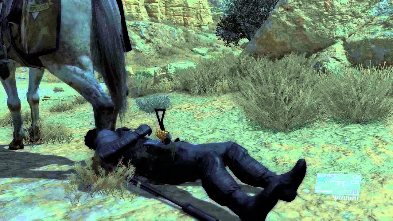 METAL GEAR SOLID V THE PHANTOM PAIN HORSE POOP - YouTube