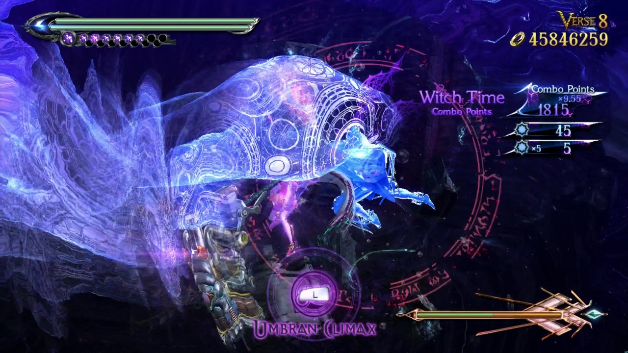 Bayonetta 2 - Chapter IX Prophet Boss Fight Pure Platinum (∞ Climax ...