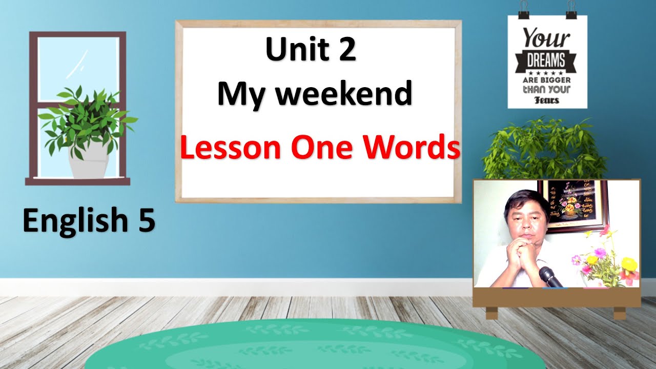 Unit 2 My Weekend | Lesson One Words|Family and friends Grade 5 - YouTube