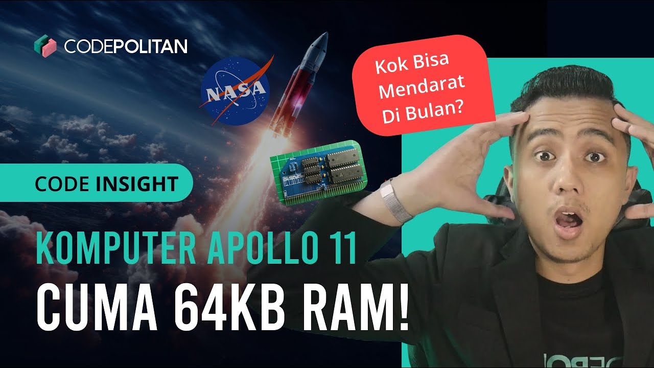 Komputer Apollo 11 Cuma 64KB RAM! Kok Bisa Mendarat di Bulan? | Code Insight - YouTube
