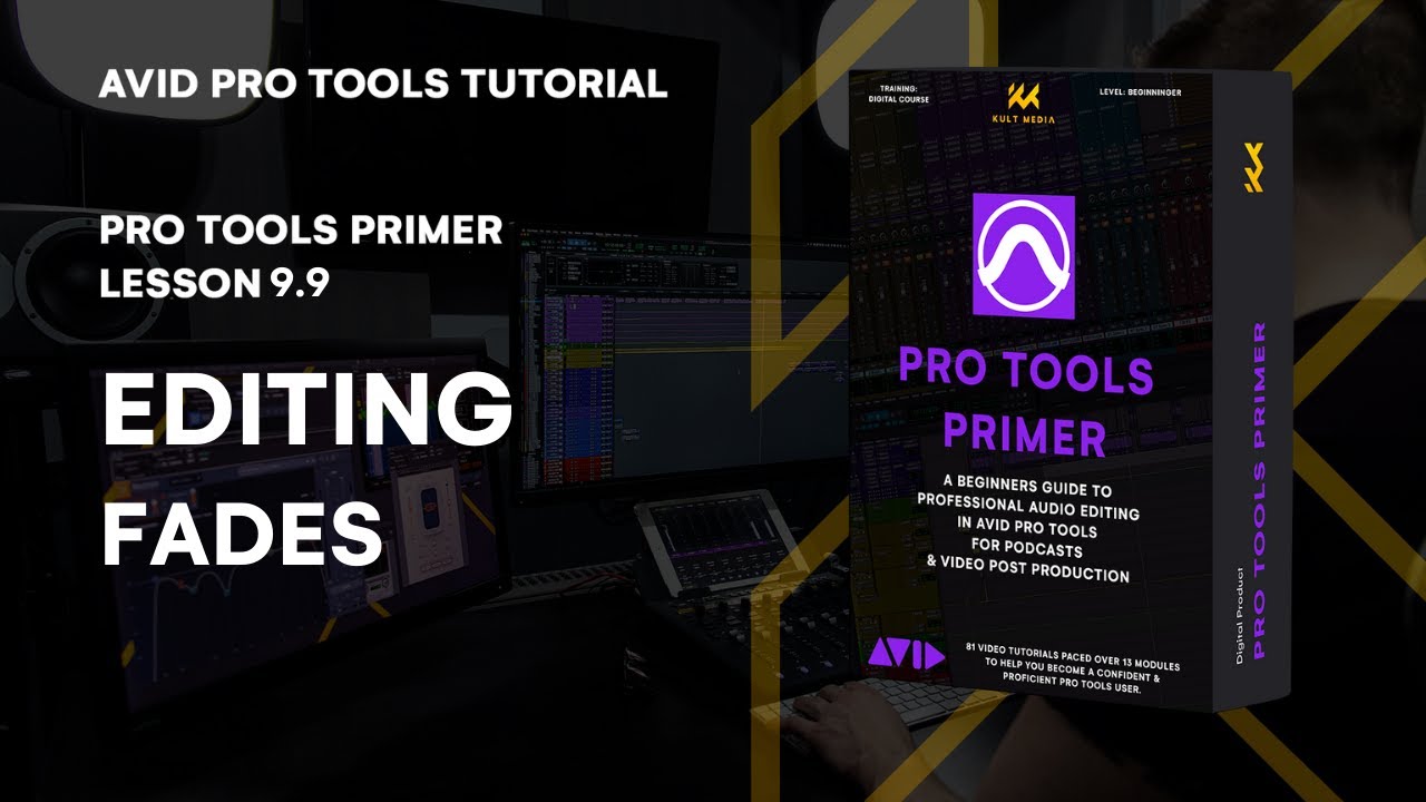 Pro Tools Primer: Lesson 9.9 - Mastering Editing with Fades | KULT Media - YouTube