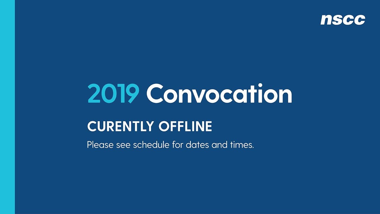 NSCC Marconi Campus Convocation 2019 - YouTube