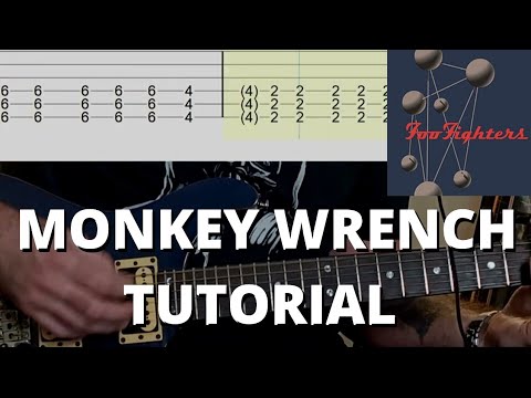 Foo Fighters | Monkey Wrench Guitar Tutorial | Tabs Included - YouTube