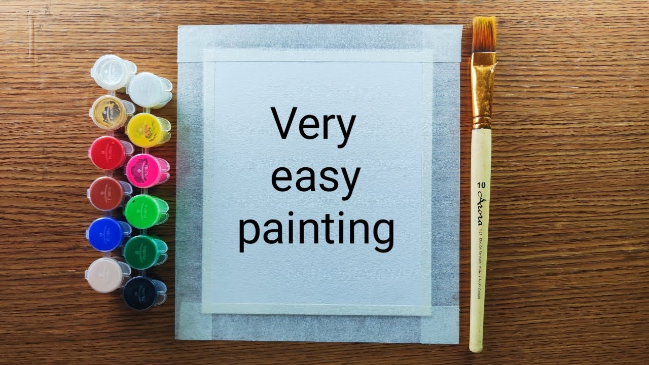 Very Easy Painting for Beginners, Watercolor Painting, easy painting ...
