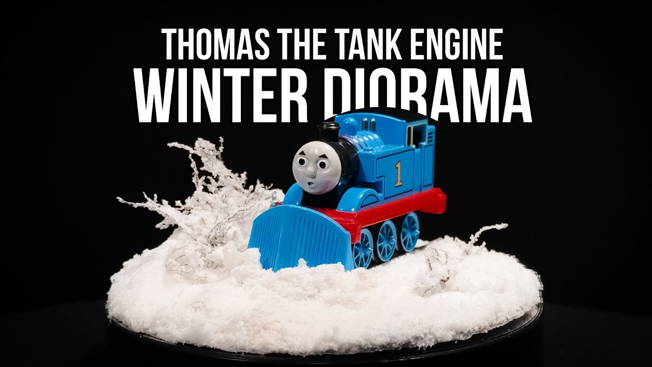Thomas The Tank Engine on the Snow | Winter Diorama (Display) - YouTube