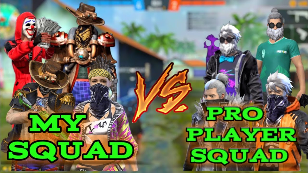 My Squad Vs Pro Players Squad Custom challenge Garena free fire 🔥 - YouTube