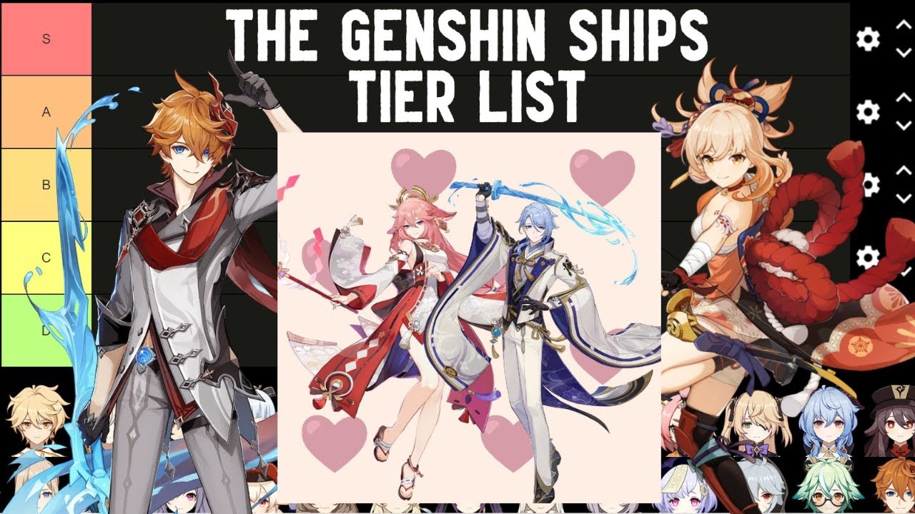 The Genshin Impact Character Ships Tier List - YouTube