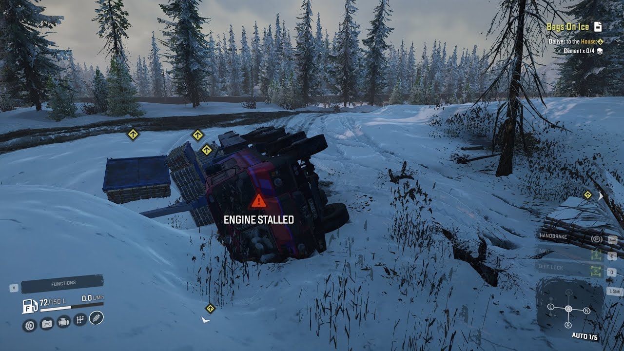 ENGINE STALLED | TRUCK COULDN'T HANDLED THE LOAD | RIDING ON SNOW ...