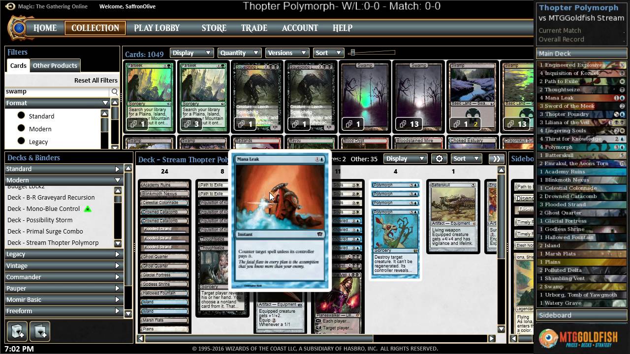 Thopter Polymorph Modern League - YouTube