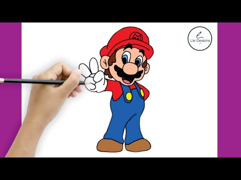 COMMENT DESSINER SUPER MARIO : TUTORIEL ÉTAPE PAR ÉTAPE POUR LES ...
