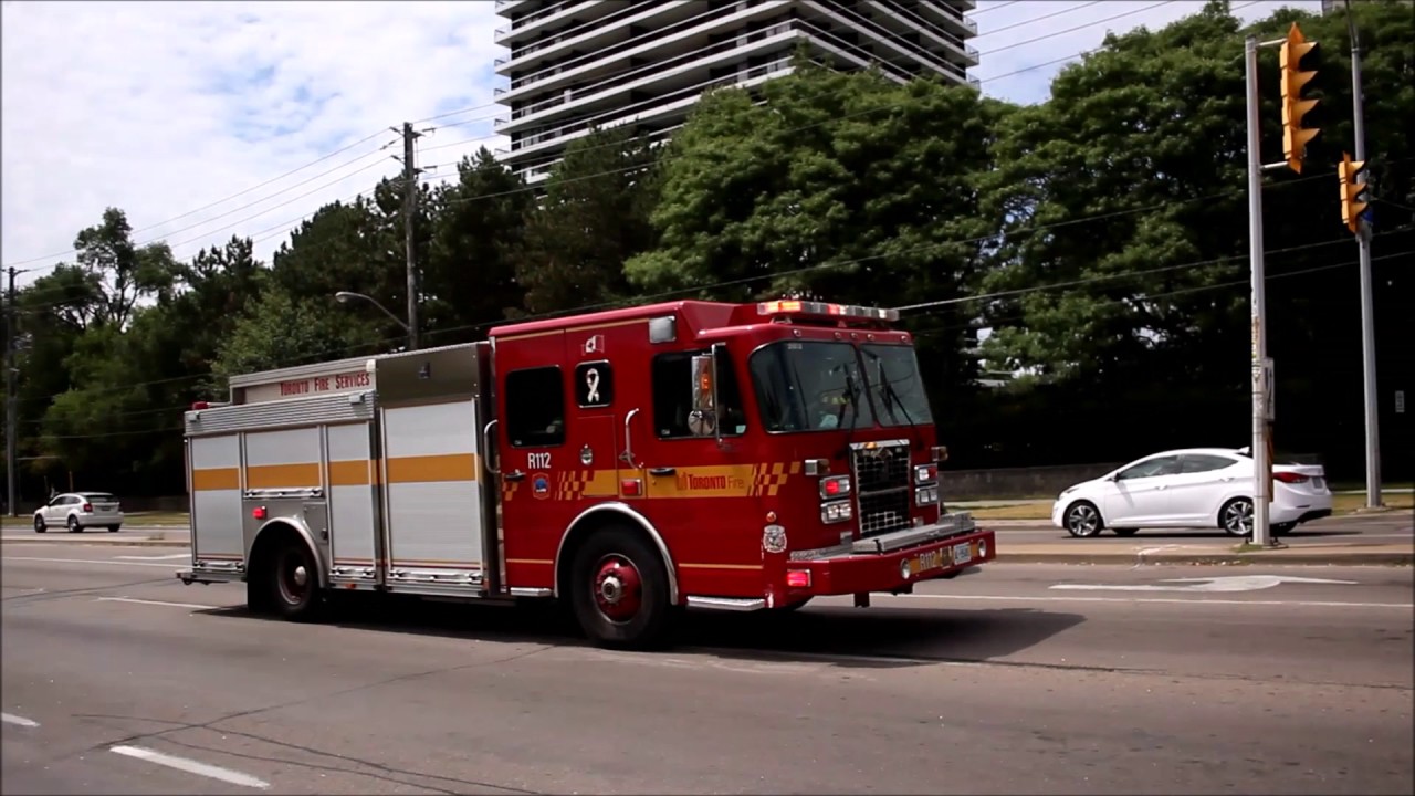 Toronto Fire Rescue 112 and Toronto Police ETF Responding - YouTube