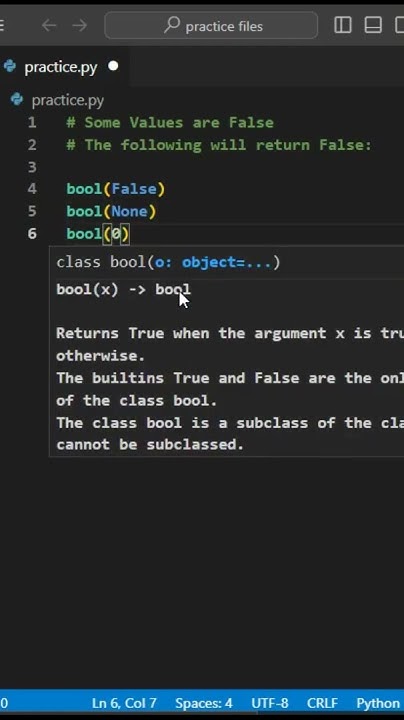Some Values Are False Python Programminglanguage Code Pythonforbeginners Learnpython 8103