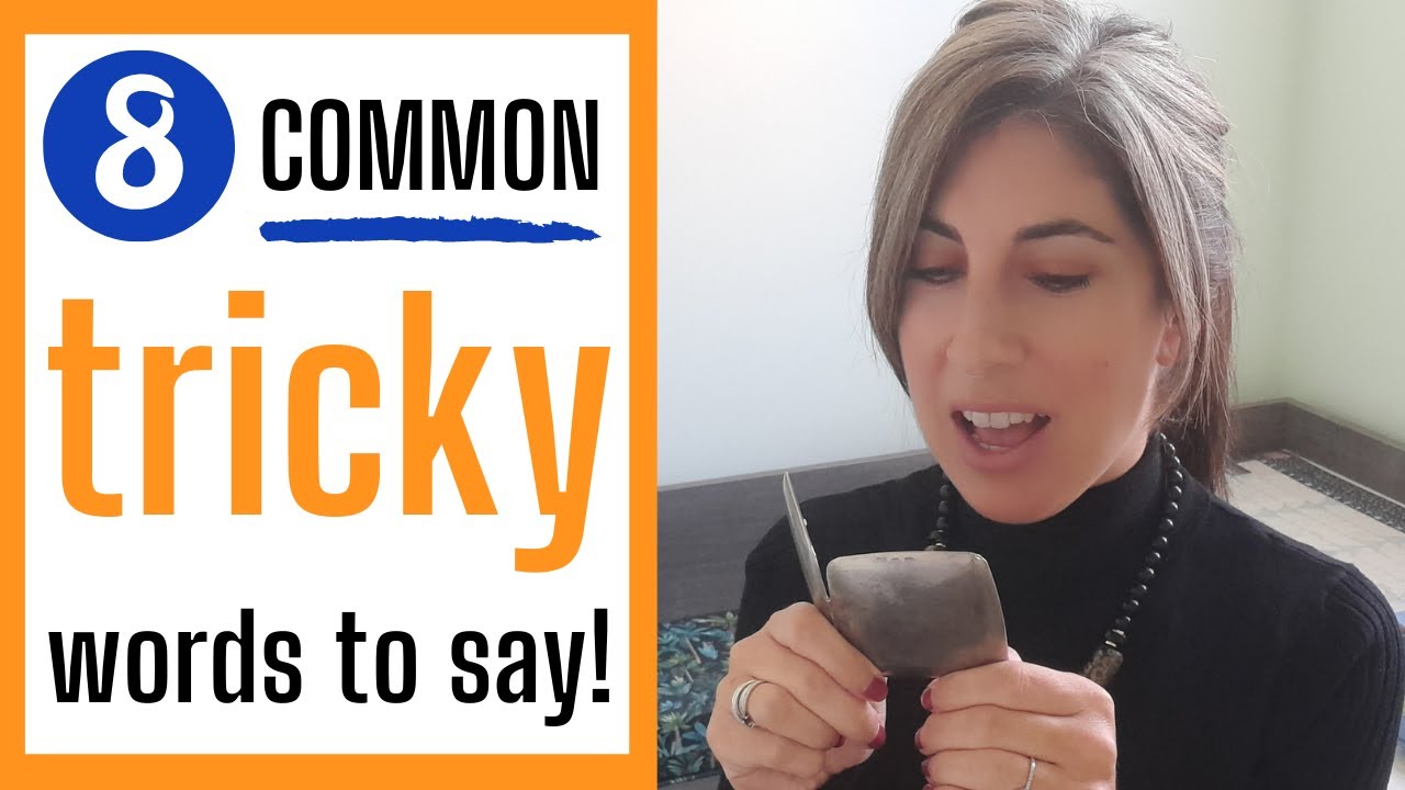 Difficult words to say in English | Pronunciation practice - YouTube