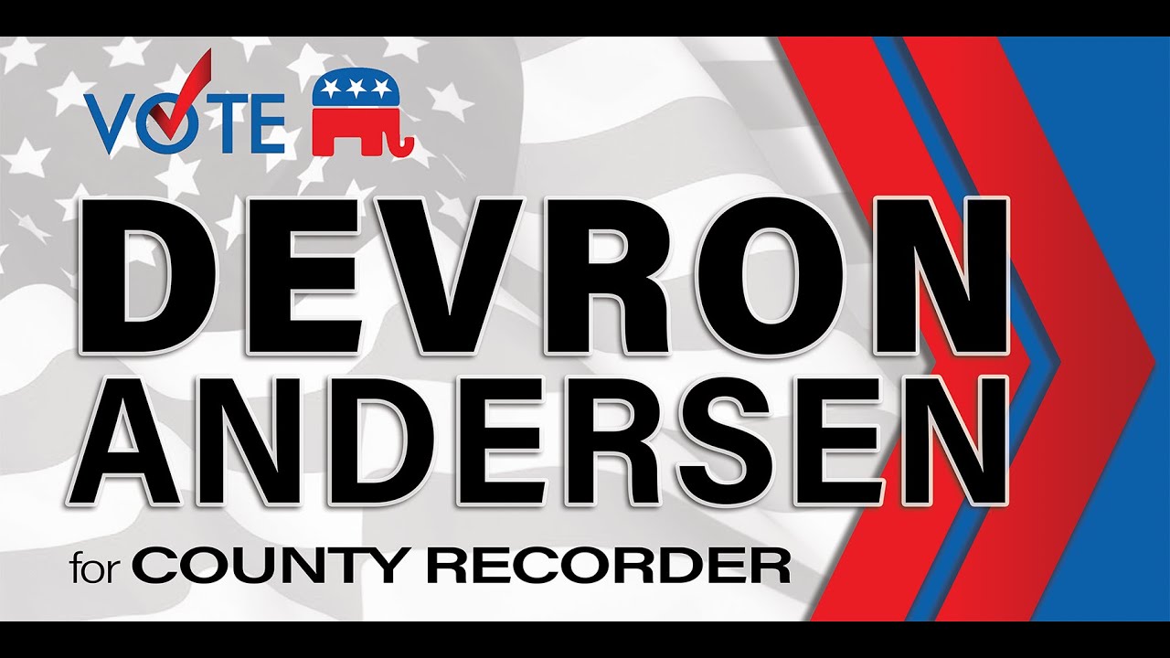 DEVRON ANDERSEN For Cache County Recorder - YouTube