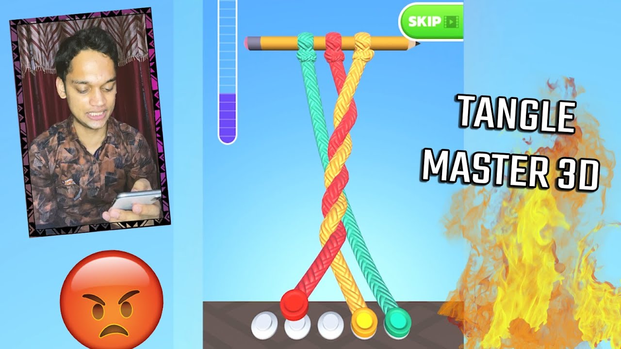 THE GAME THAT CAN SURELY MAKE YOU RAGE.. - Tangle Master 3D - YouTube