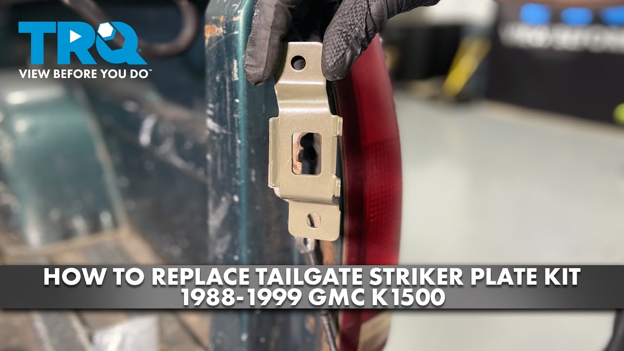 How to Replace Tailgate Striker Plate Kit 1988-1999 GMC K1500 - YouTube