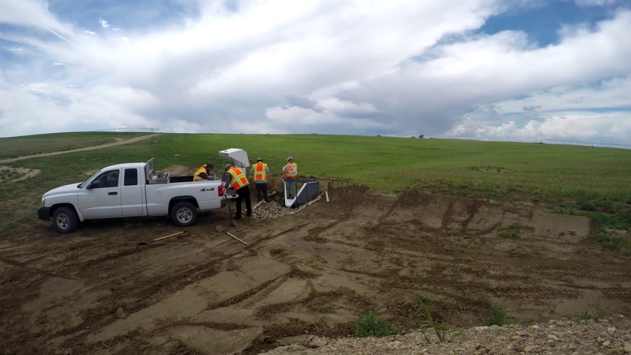 Edge of Field Water Quality Sampling Station Installation - YouTube
