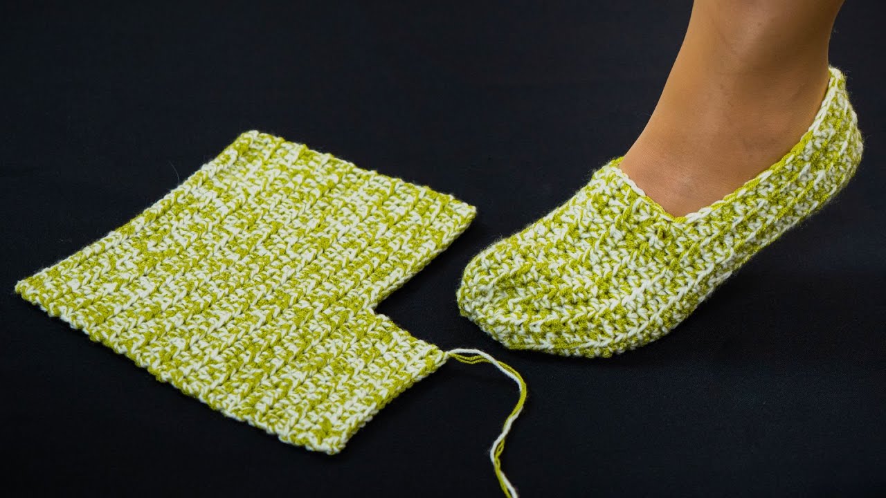 Fastest crochet slippers for beginners - easy pattern! - YouTube