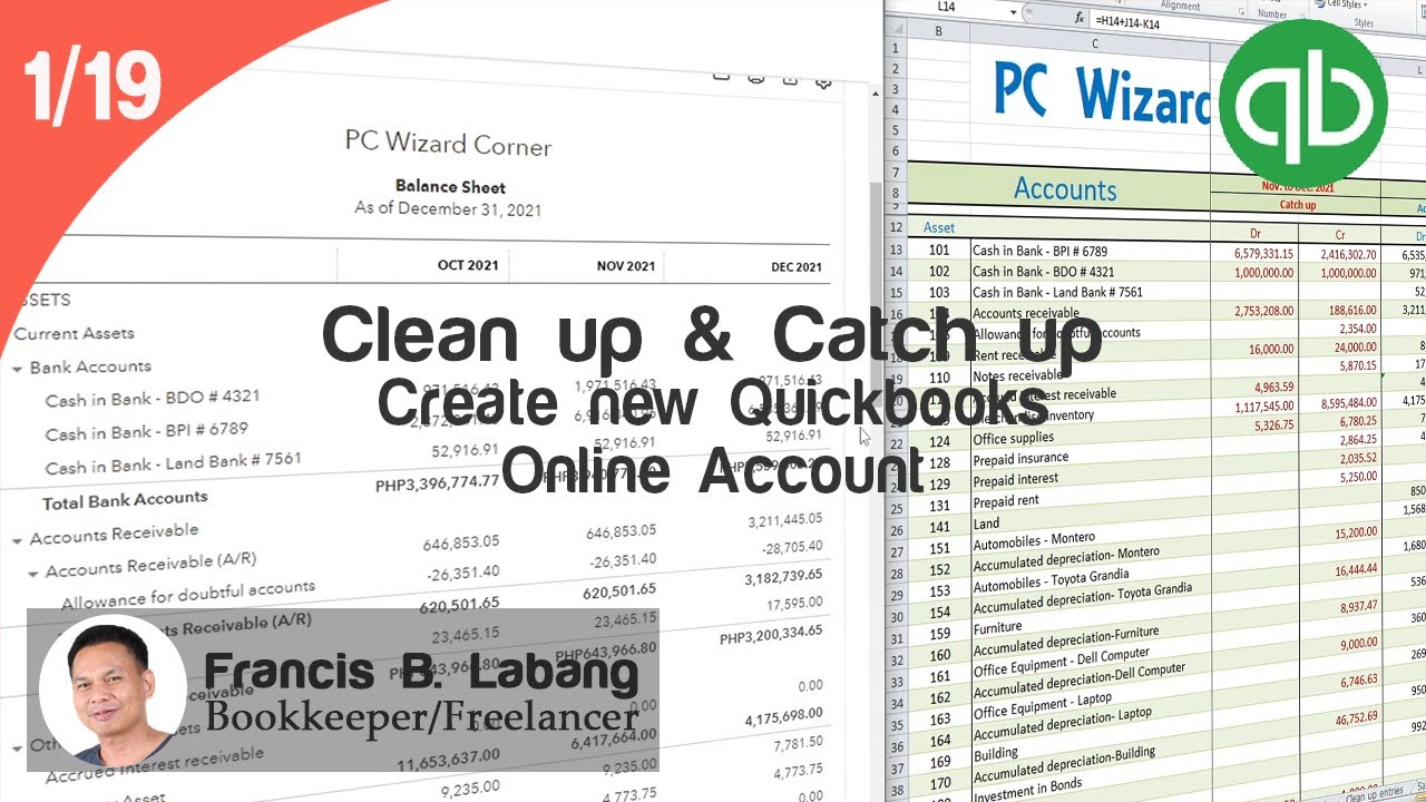 QuickBooks Online Catch Up & Clean Up | Create New Account - 1/19 - YouTube