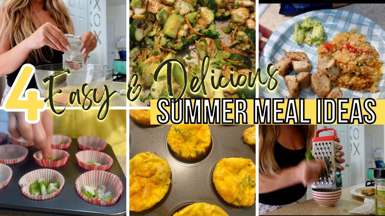 *NEW* 4 EASY DINNER IDEAS // VSG SUMMER MEAL IDEAS //COOK WITH ME WHATS ...