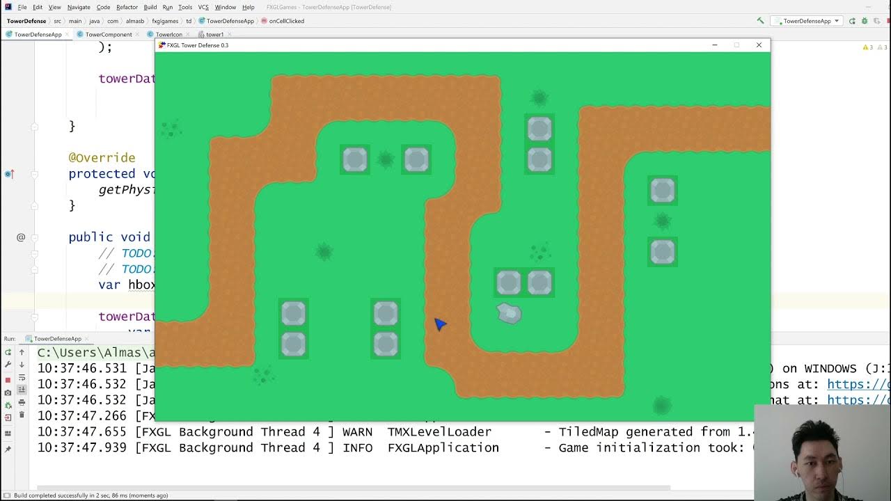 DevStream: FXGL Tower Defense - YouTube