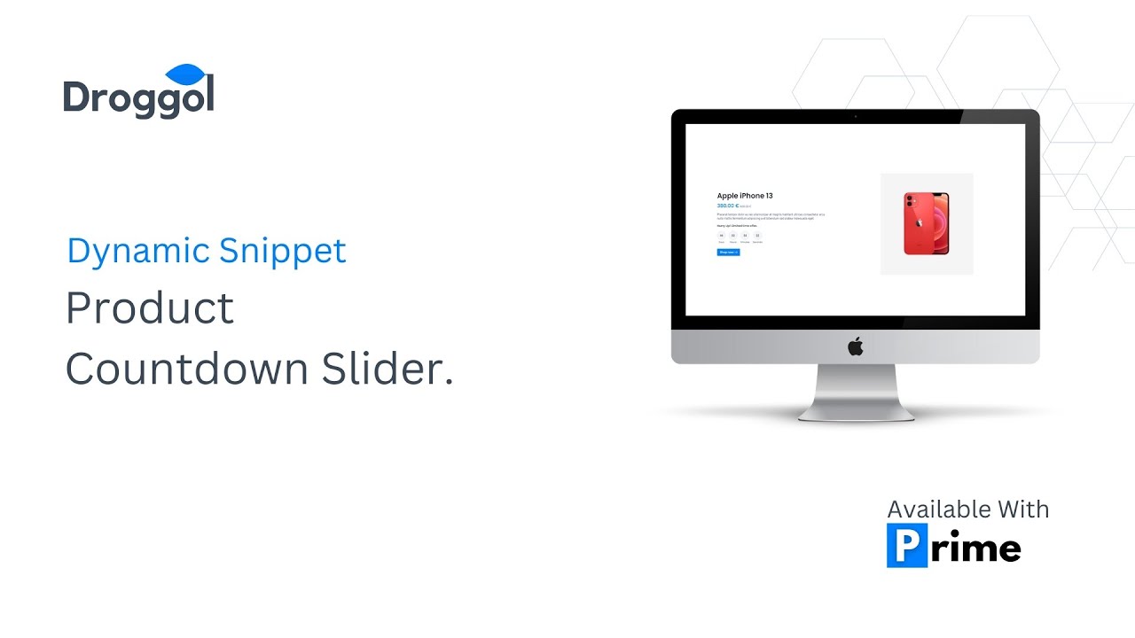 Product Countdown Slider Snippet | Theme Prime For Odoo eCommerce v16 ...