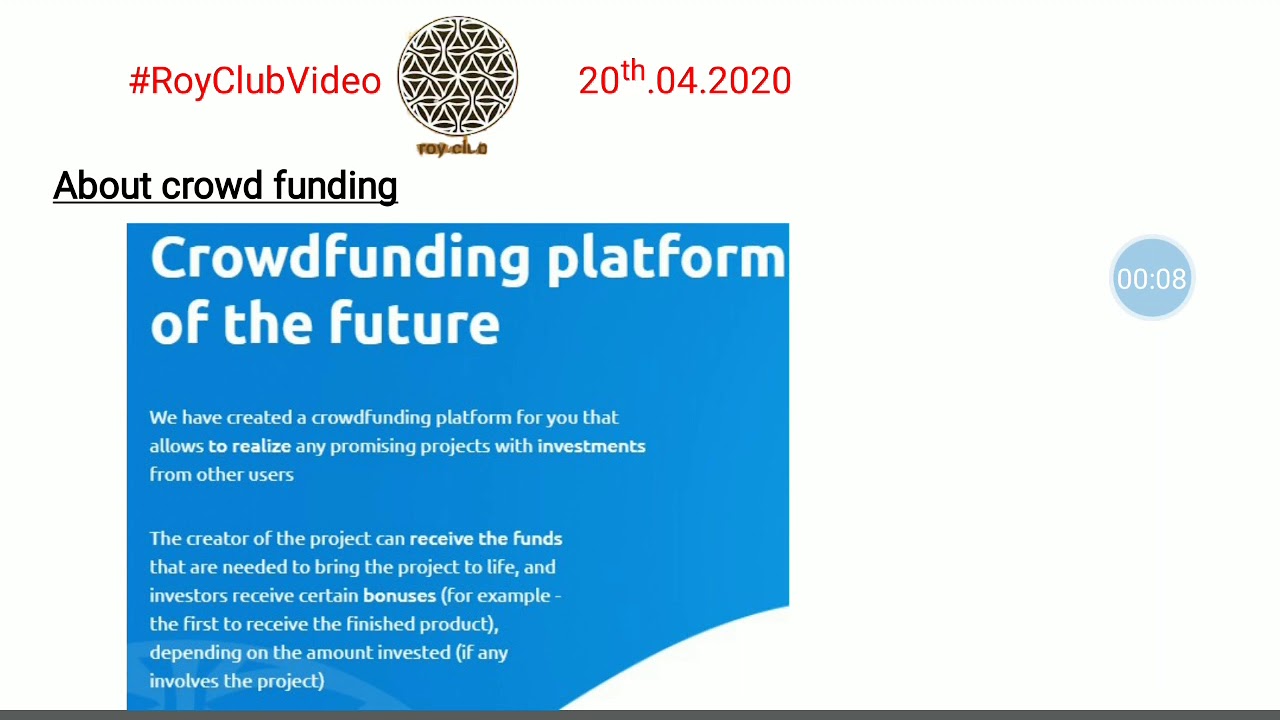 WHAT IS CROWD FUNDING AND HOW DOES IT WORK - YouTube