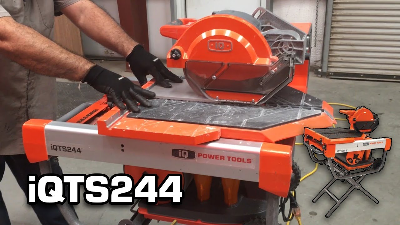 iQTS244 Dry-Cut Dustless Tile Saw in Action - YouTube