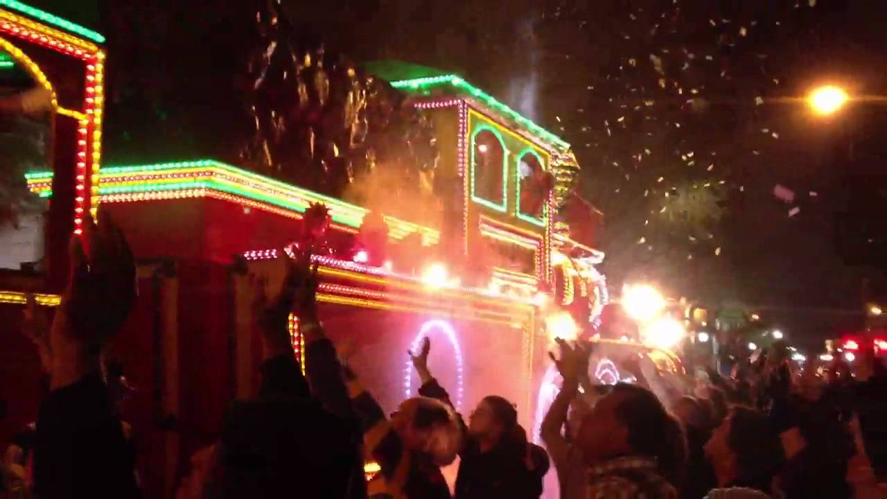 Train float parade - YouTube