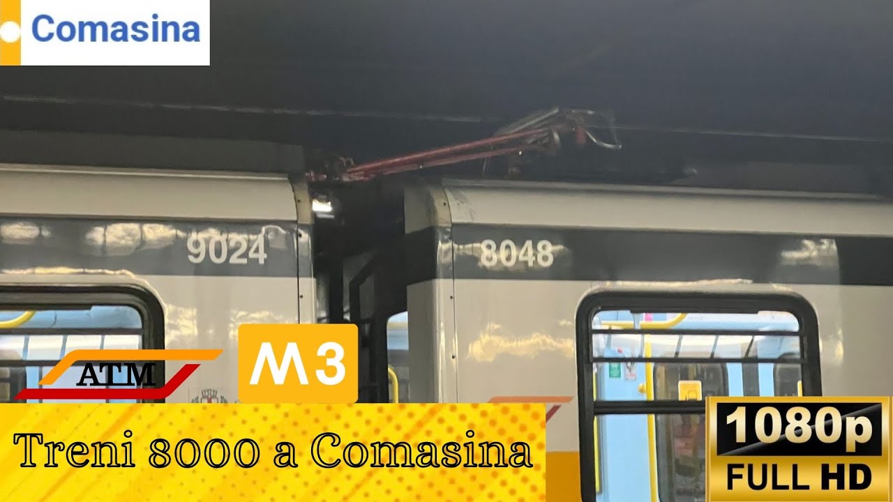 🚇 Treni di serie 8000 al CAPOLINEA di COMASINA. Rimproverato da una ...