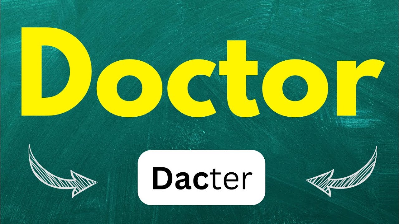 Cómo pronunciar: 'Doctor' 'Doctor' 'Médico' 'Doctorado' en inglés ...