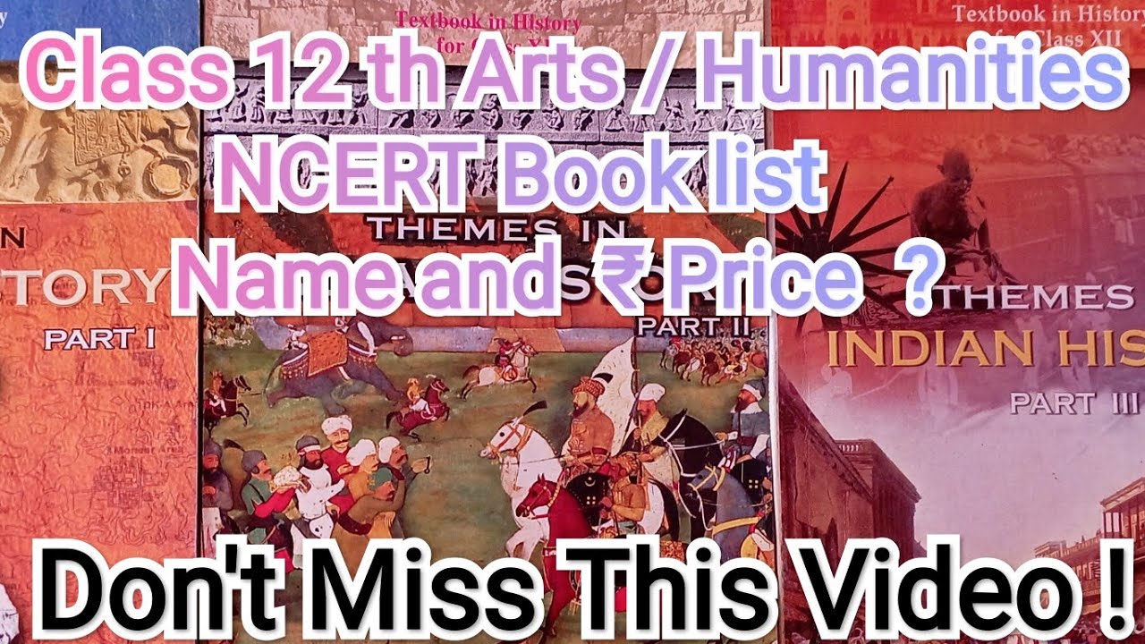 Bseb Class 12th Arts Book list | Cbse Class 12th Arts NCERT Book list ...