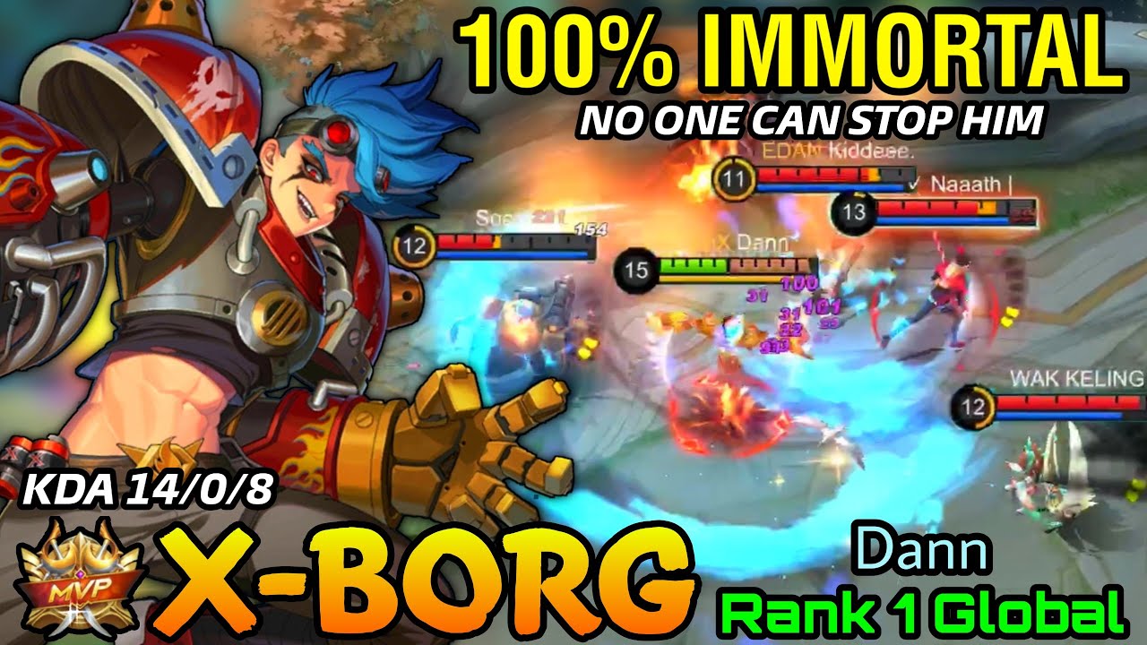 No One Can Stop Him!! X.Borg Perfect Plays - Top 1 Global X.Borg by ...