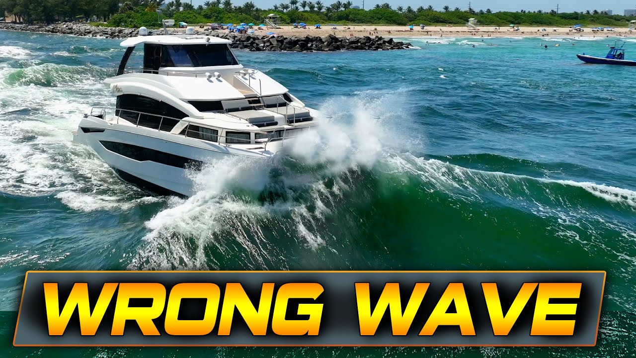 MASSIVE WAVE NEARLY SINKS BOAT AT HAULOVER INLET | BOAT ZONE - YouTube