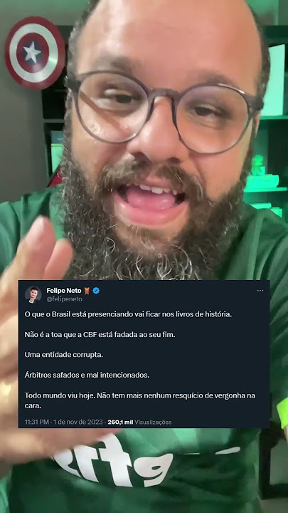 Felipe Neto manda recado para jogador do Palmeiras - Portal do💗 ... Felipe Neto manda recado para jogador do Palmeiras - Portal do💗 ...