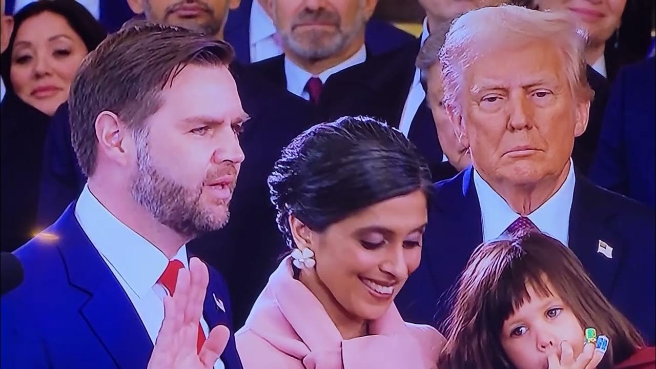 vice president JD Vance taking the oath - YouTube