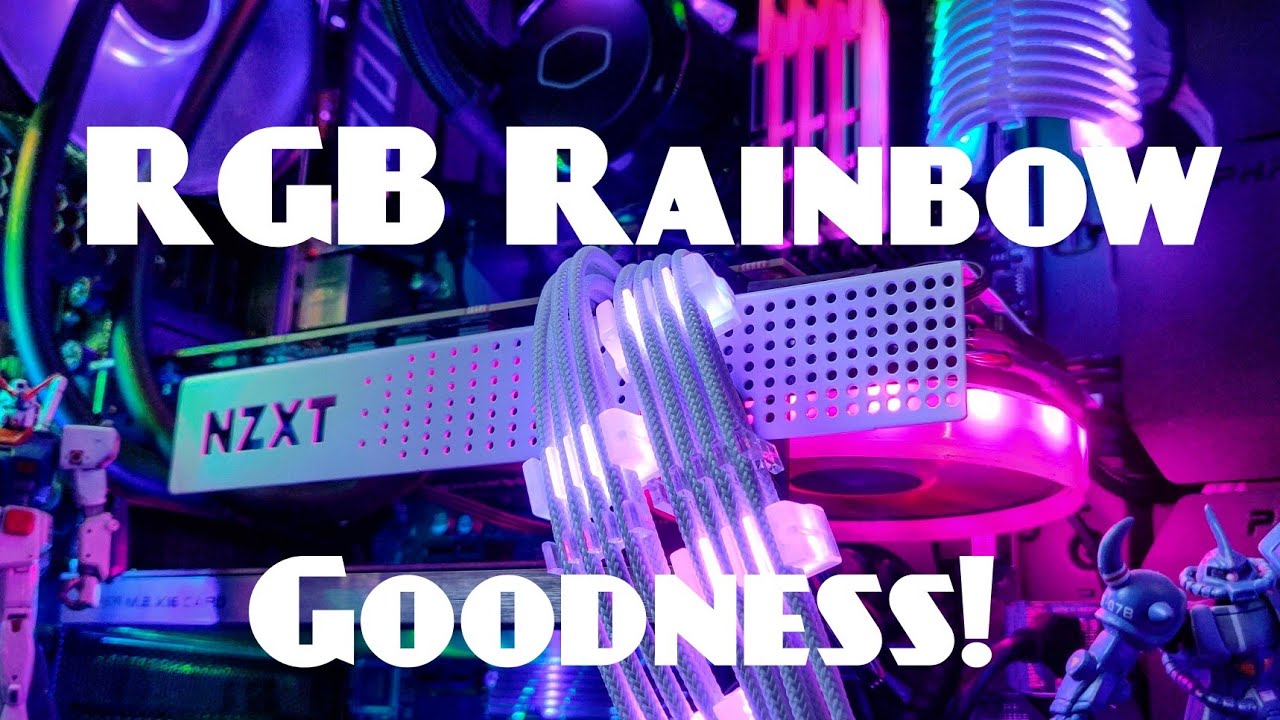 NZXT Kraken G12 + Wraith Prism on RX 590 Fatboy = Rainbow goodness ...