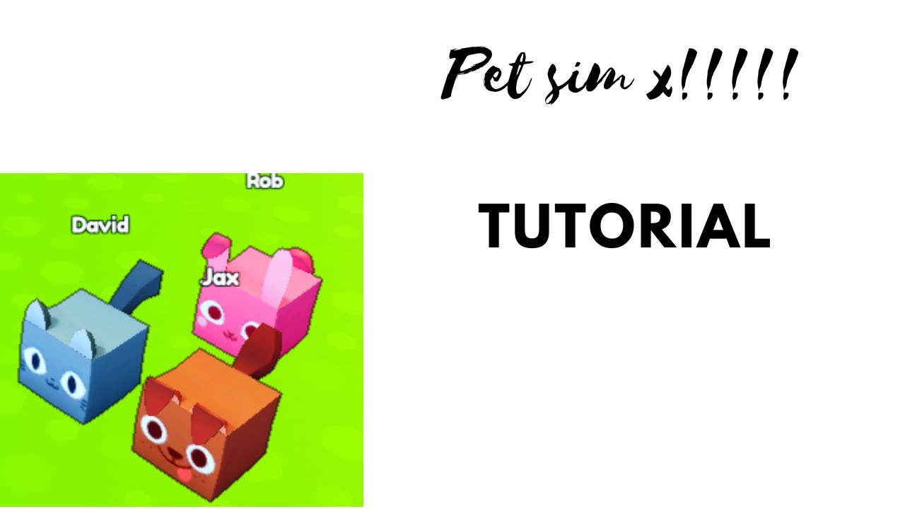easy pet sim x! tutorial - YouTube