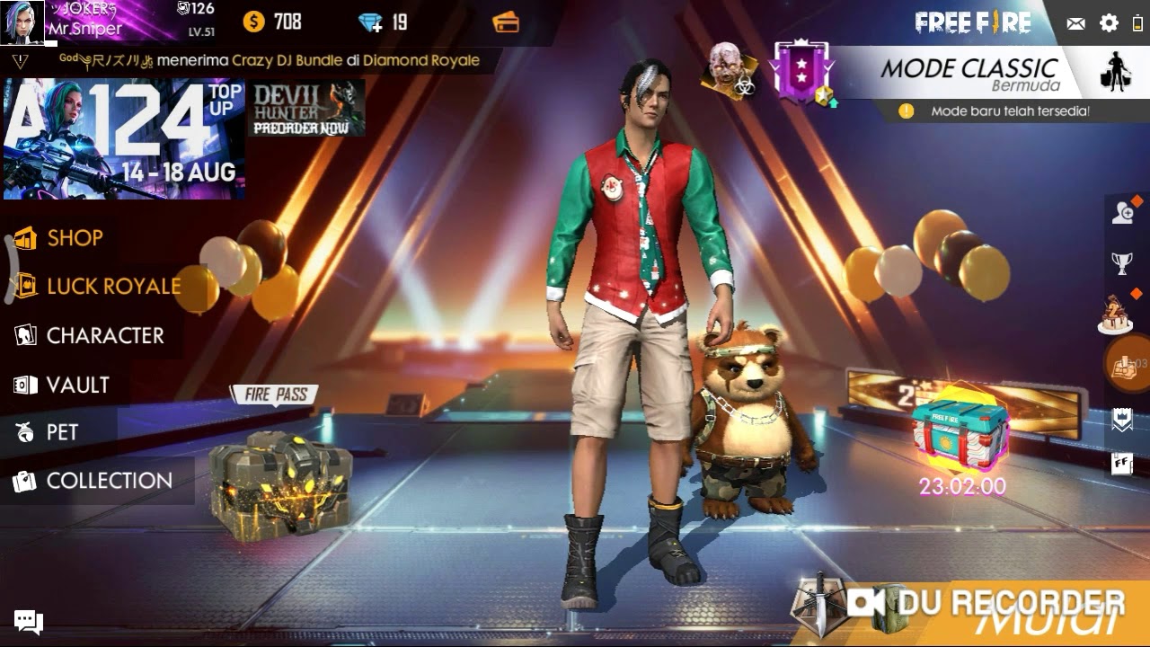 BUNDLE FREE FIRE TERBARU LANUN DAN SENJATA TERBARU FREE FIRE SKIN ...