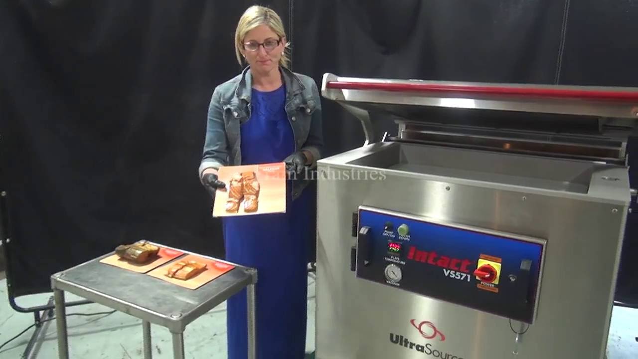 Koch Stainless Steel Vacuum Seal Skin Packaging Machine Demonstration ...