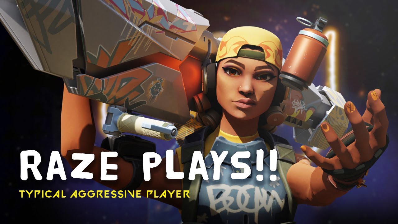 TYPICAL RAZE MAIN ON VALORANT GAMEPLAY - YouTube