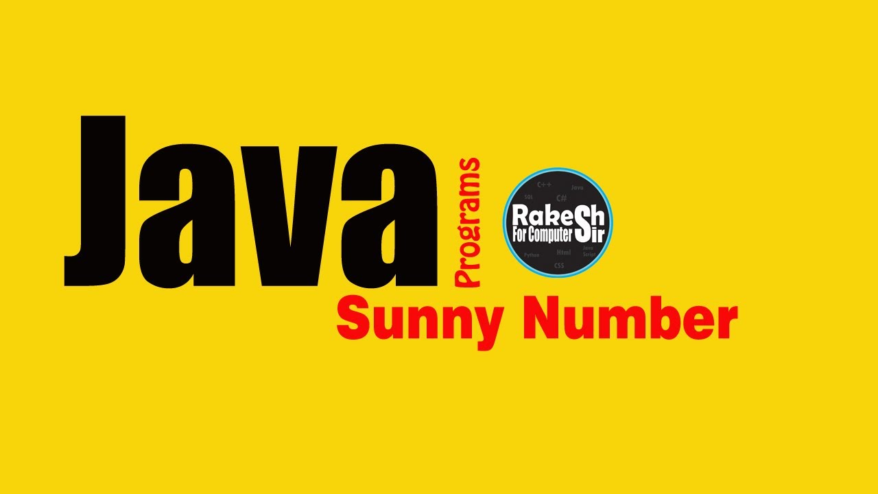 Sunny Number With Java By Rakssir Youtube