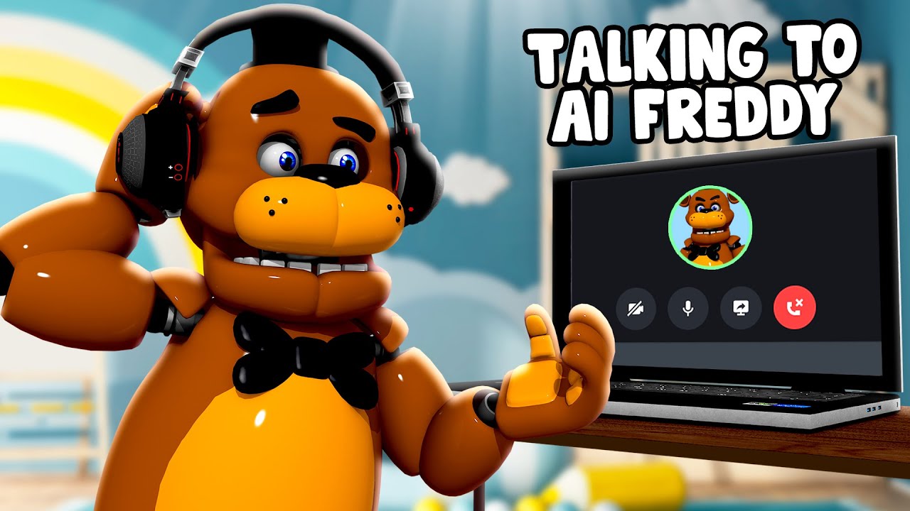 Freddy Fazbear Meets AI Freddy Fazbear?! - YouTube