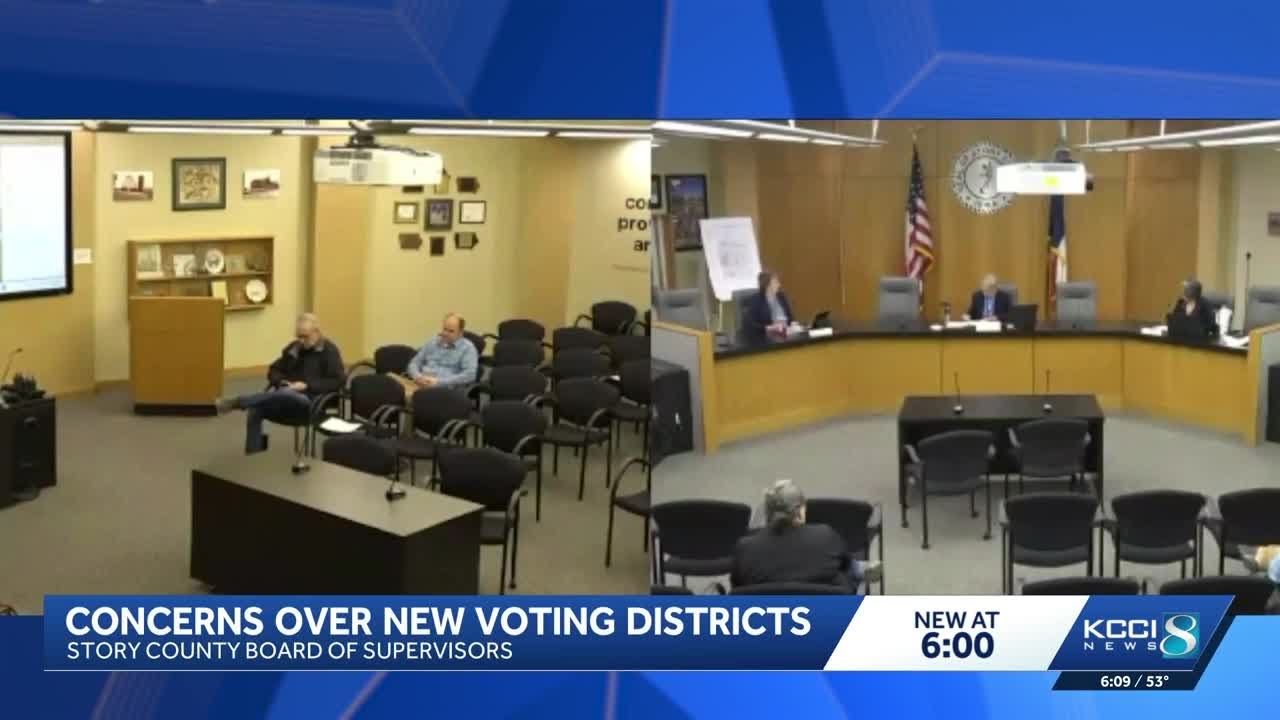 Story County supervisors seek second map for new voting districts - YouTube
