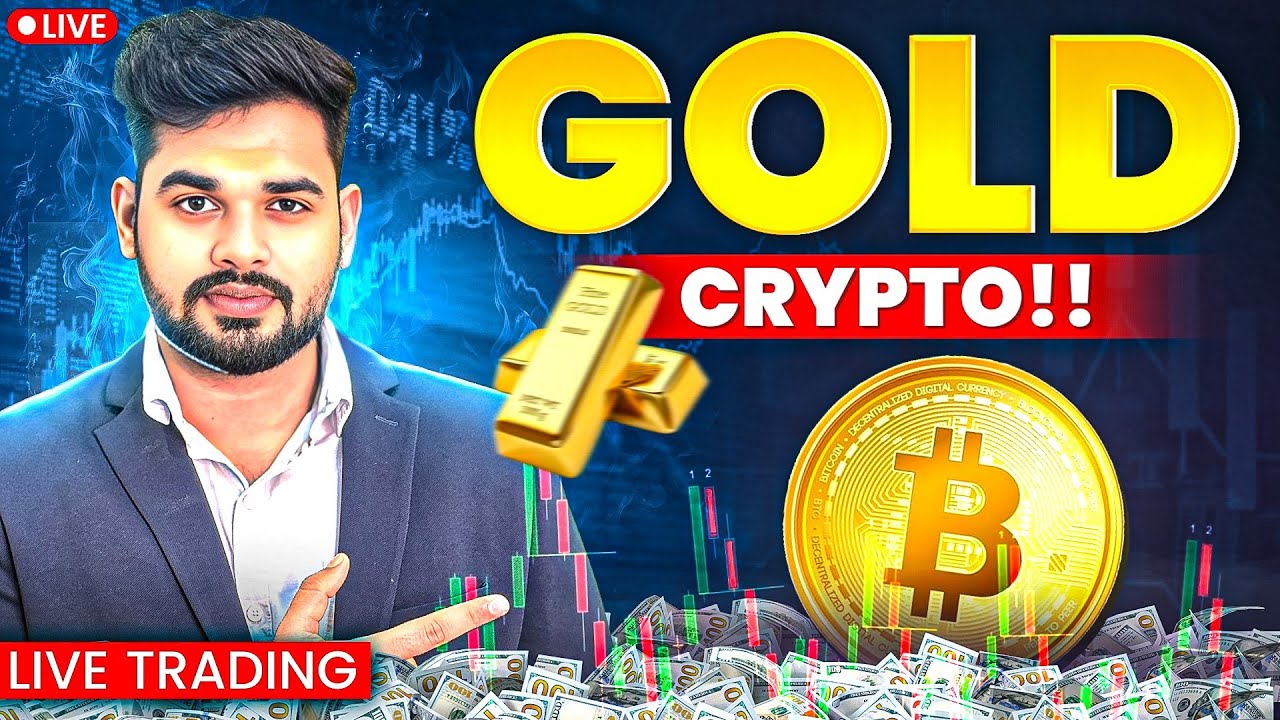 Crypto live trading, live Market Analysis for Gold and Crypto | Hindi - YouTube