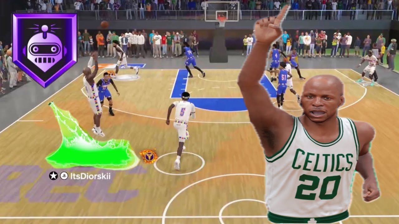 This RAY ALLEN BUILD with 93 Three Point AND 90 Mid range + 91 steal is ...