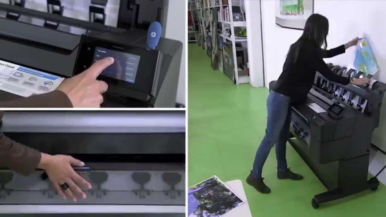 HP Designjet T920 and T1500 ePrinter Product Tour - YouTube
