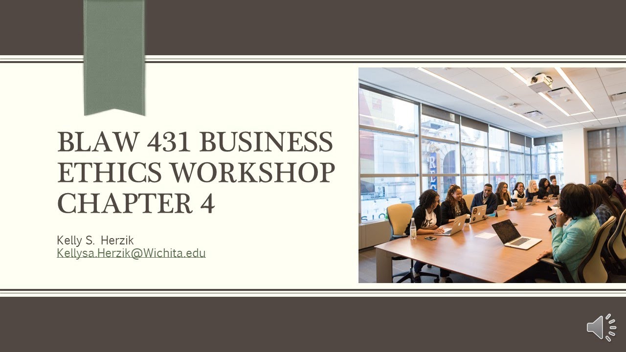 Ethics Workshop Chapter 4 - YouTube