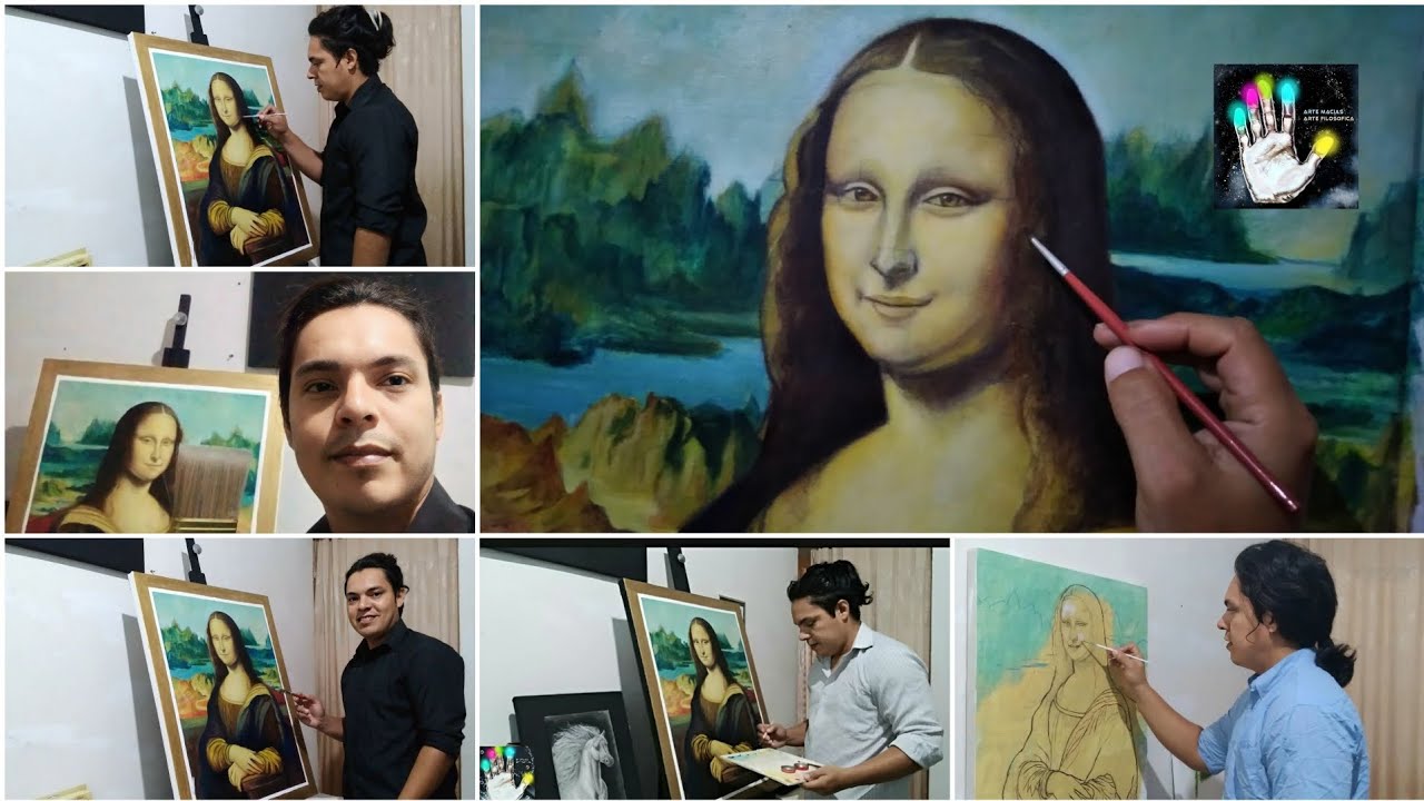 Tecnica Especial Para Pintar a La Monalisa.. (EXPLICADO) Aprende este ...